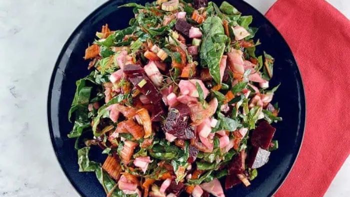 Quick Red Beet and Chard Salad – Rusty Hinges Ranch