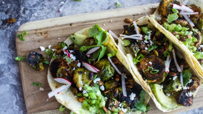 Brussels Sprout Tacos – Rusty Hinges Ranch
