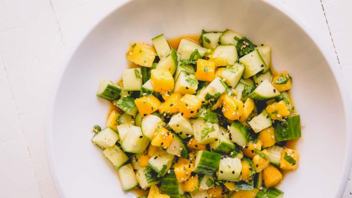 Armenian Cucumber & Mango Salad Recipe - Rusty Hinges Ranch, Petaluma