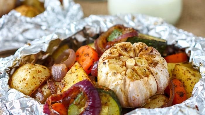 Grilled Veggie Foil Packets – Rusty Hinges Ranch