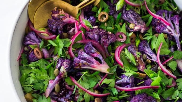 Purple Cauliflower Salad – Rusty Hinges Ranch