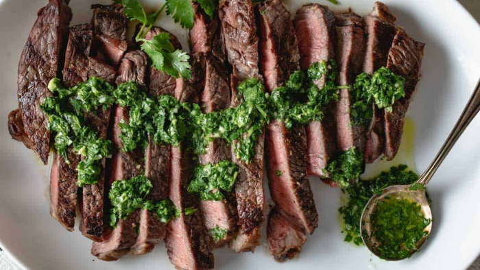 Top Sirloin with Chimichurri – Rusty Hinges Ranch