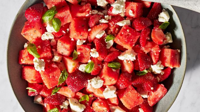 Watermelon and Strawberry Salad – Rusty Hinges Ranch